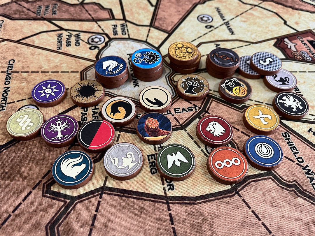 Dune (2019) - Wooden Token Upgrade (unofficial Product) - Etsy