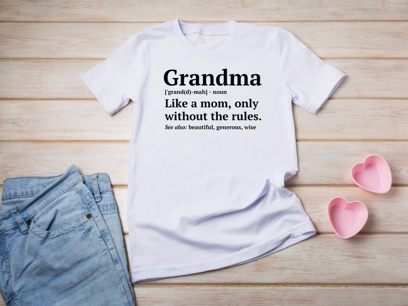 Grandma Like a Mom Without the Rules - Grandma SVG Design - Digital ...