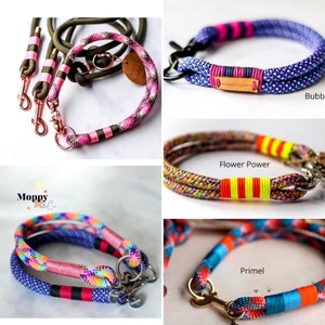 Rope Collar, Dog Collar, Rope Collar "airin" in Many Beautiful Colors ...