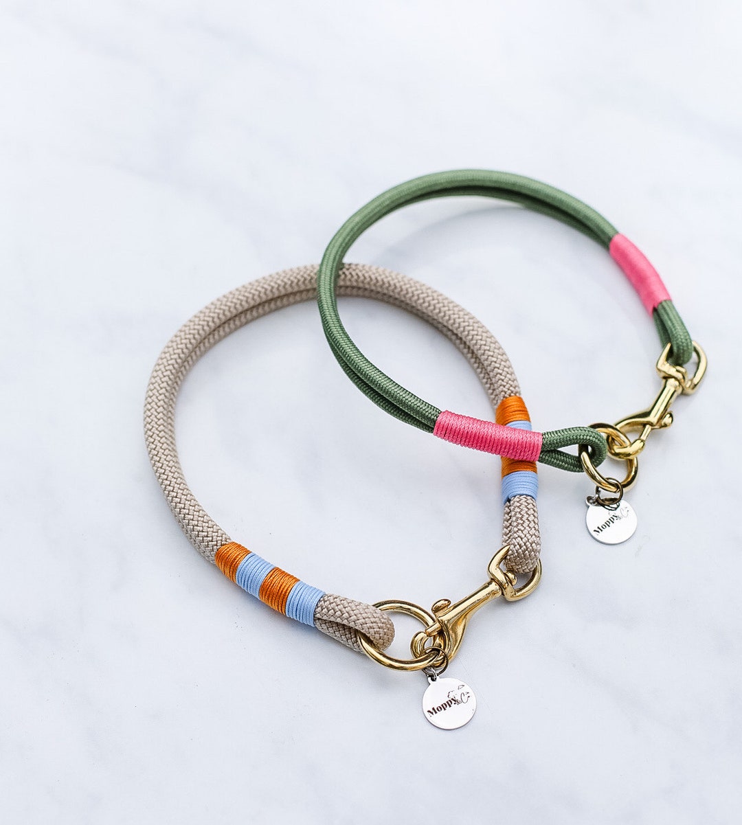 Rope Dog Collar Made of 6 Mm, 8 Mm, 10 Mm Rope, in Many Beautiful ...