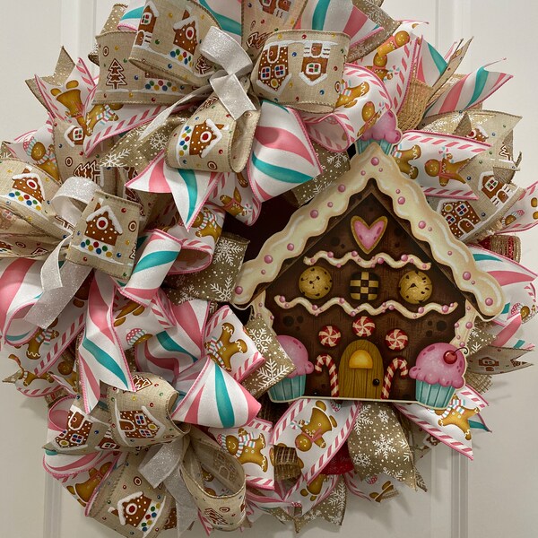 Gingerbread Wreath - Etsy