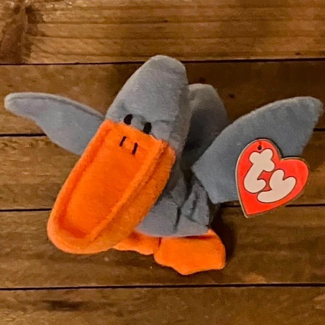 1993 Collectible TY Beanie Baby “scoop” the Pelican Plush Toy - Etsy