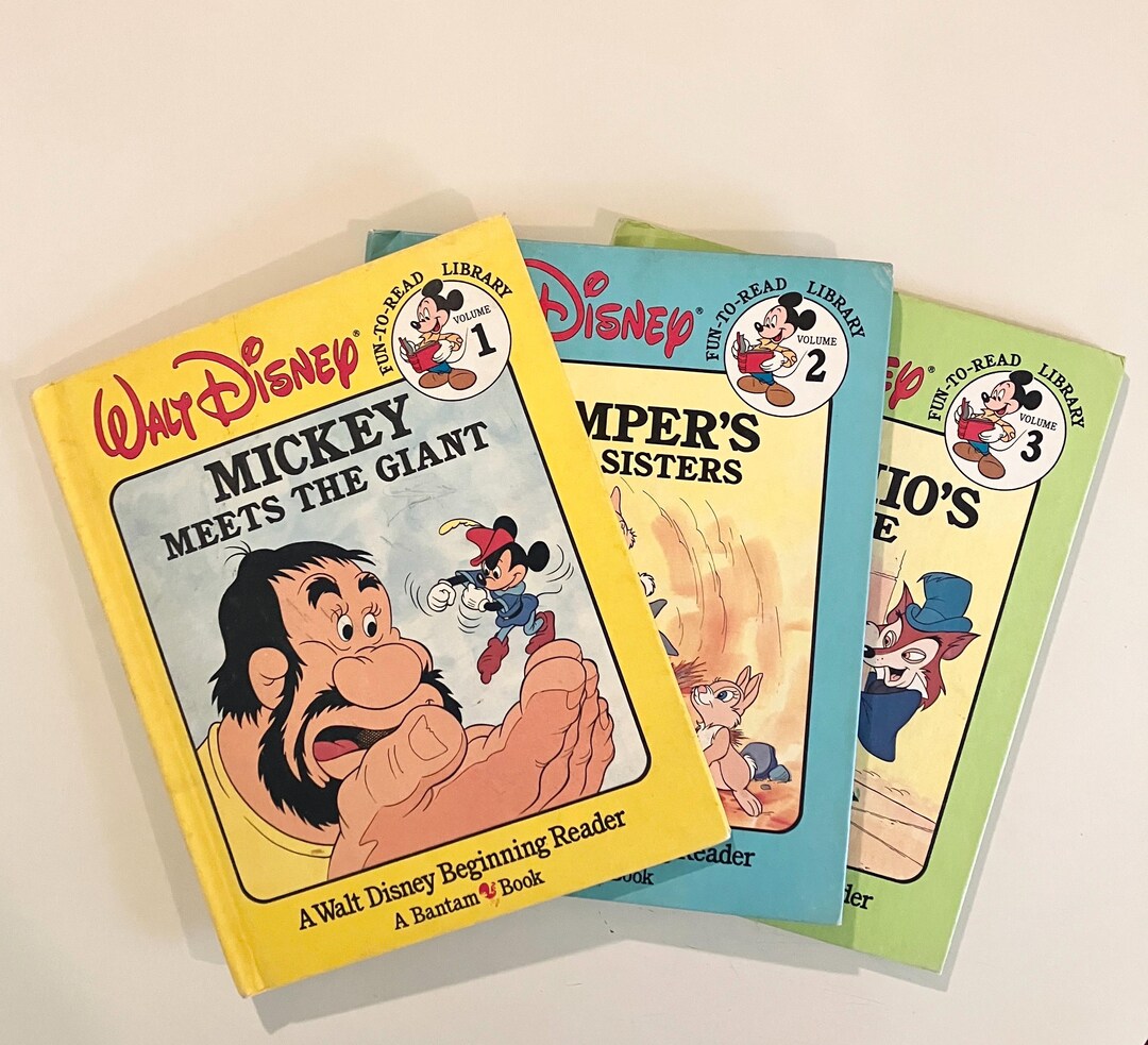 1986 Walt Disney Fun-to-read Library Children’s Hardcover Learning ...