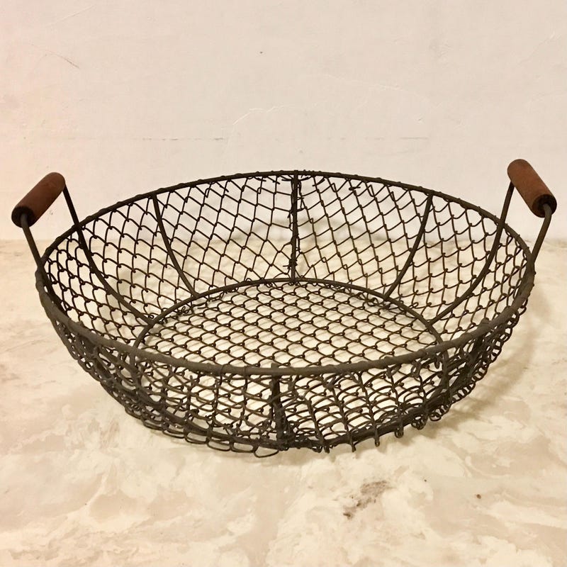 Small Metal Basket - Etsy