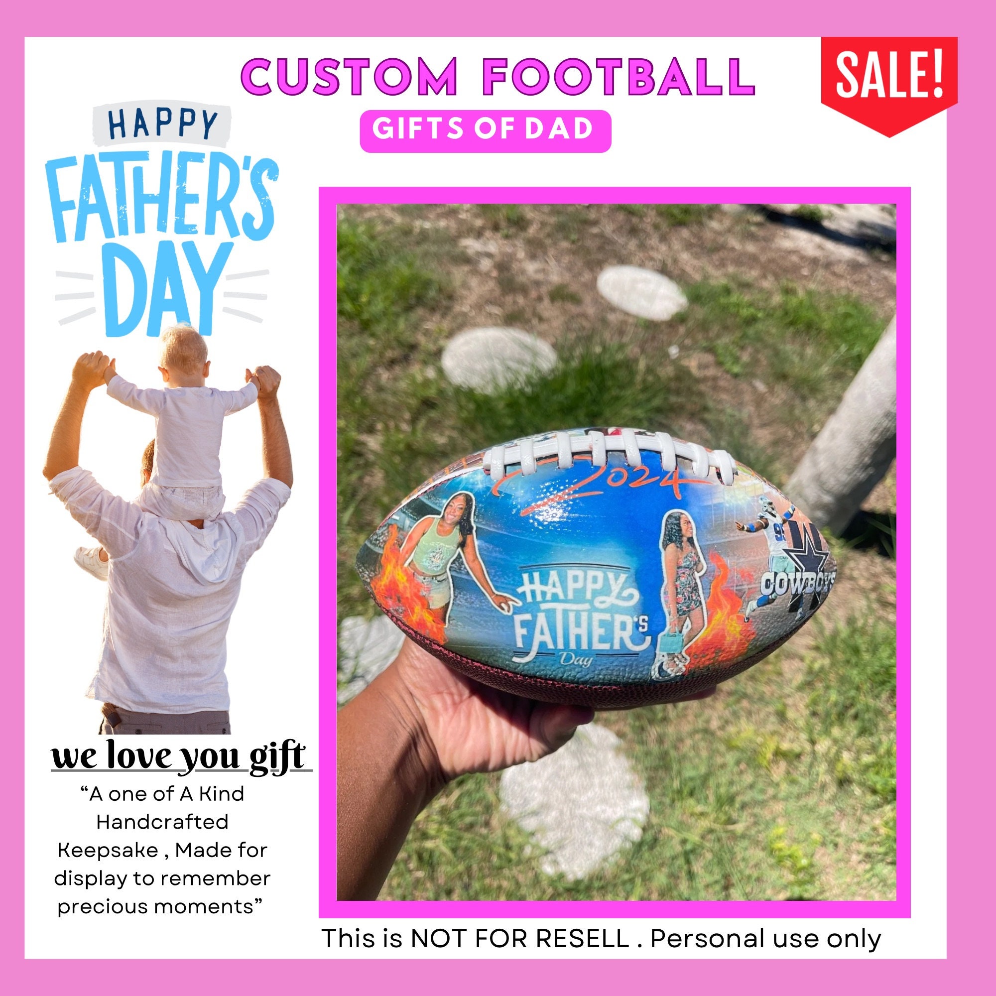 Fathers Day FOOTBALL, Fathers Day Diy Basketball With Fathers Day ...