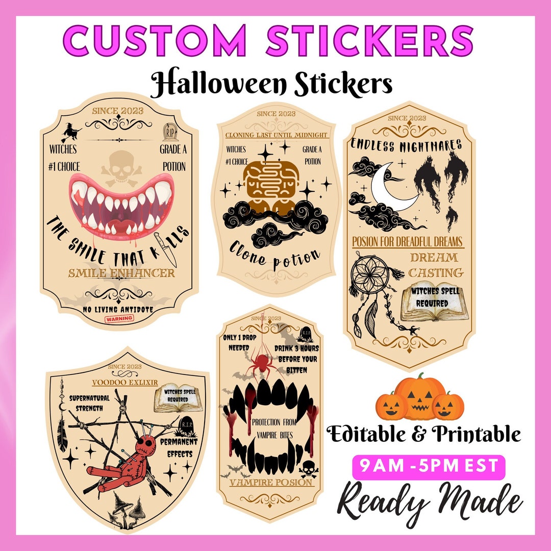 Editable Miniature Label Templates - Etsy