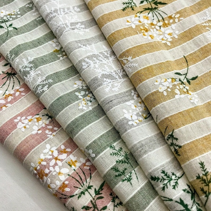 Wide Stripe Fabric - Etsy