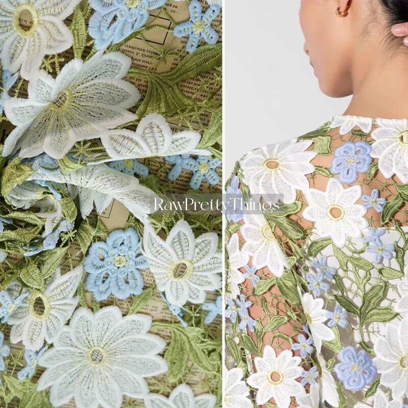 3d Lace Fabric - Etsy