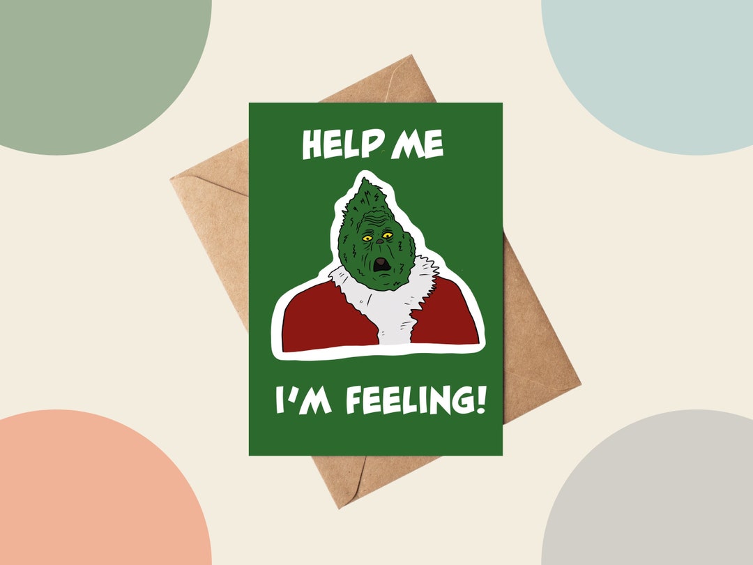 The Grinch Christmas Card, Funny the Grinch Card, Grinch Jim Carrey ...