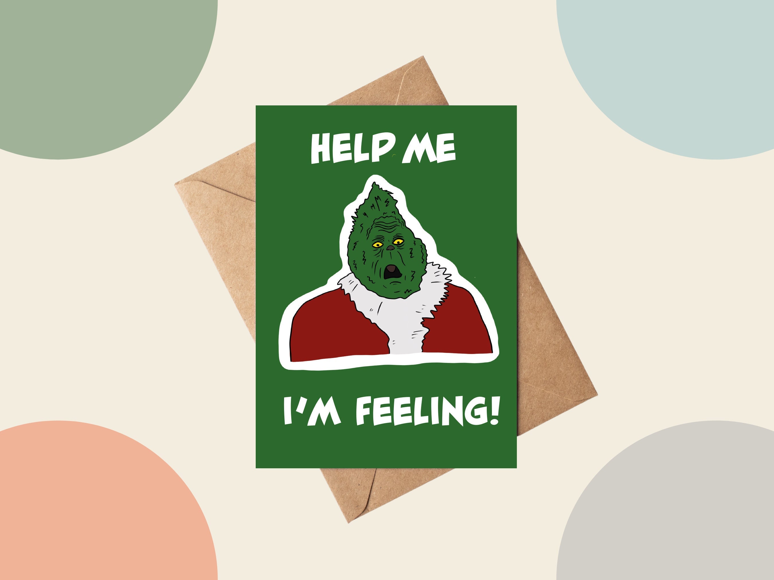 The Grinch Christmas Card, Funny the Grinch Card, Grinch Jim Carrey ...