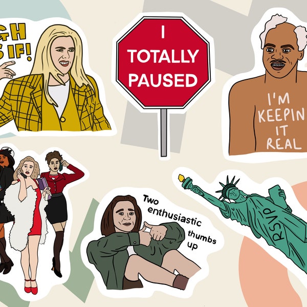 Clueless Stickers - Etsy