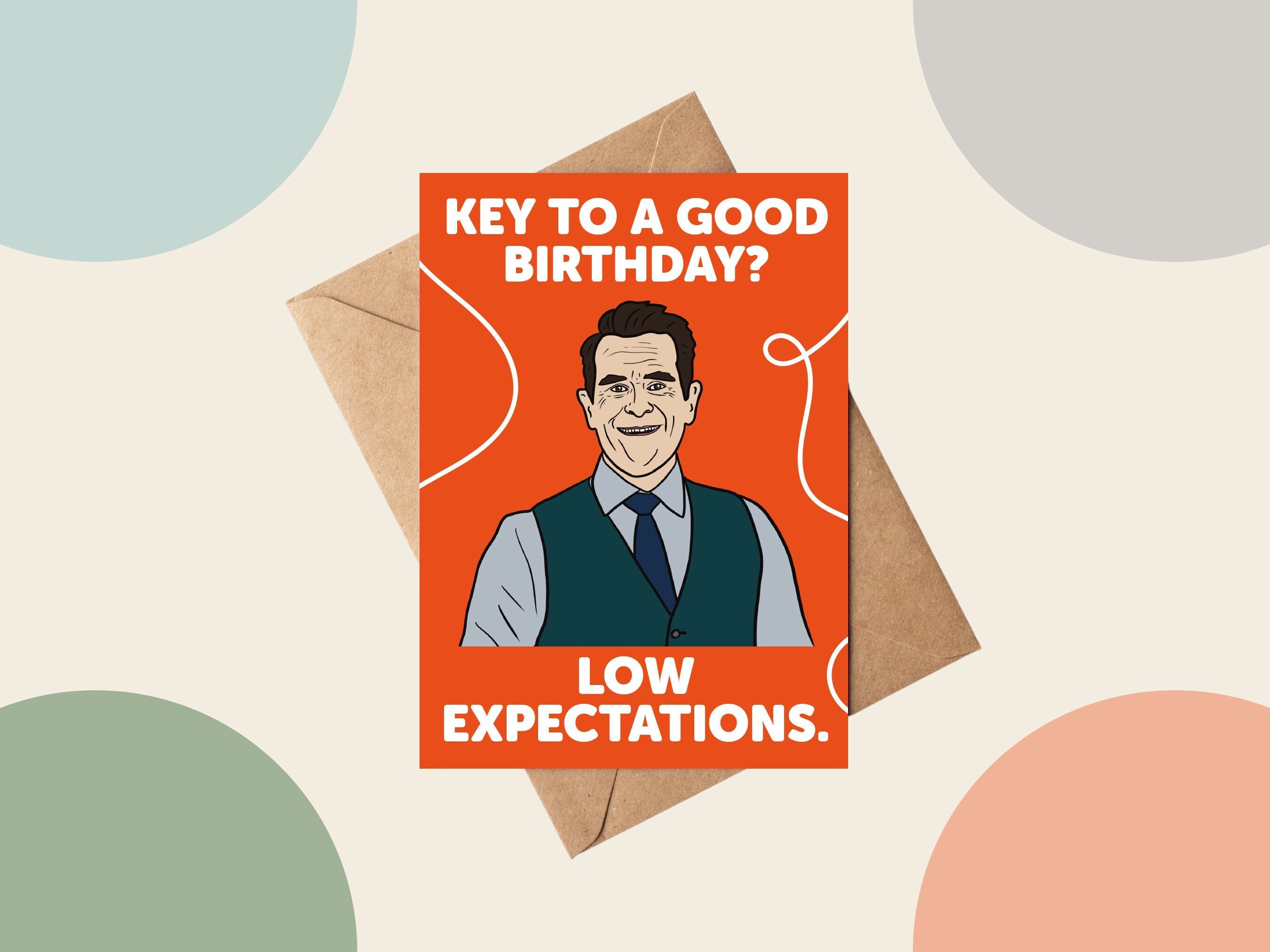 Funny Modern Family Birthday Card Phil Dunphy Modern Family - Etsy