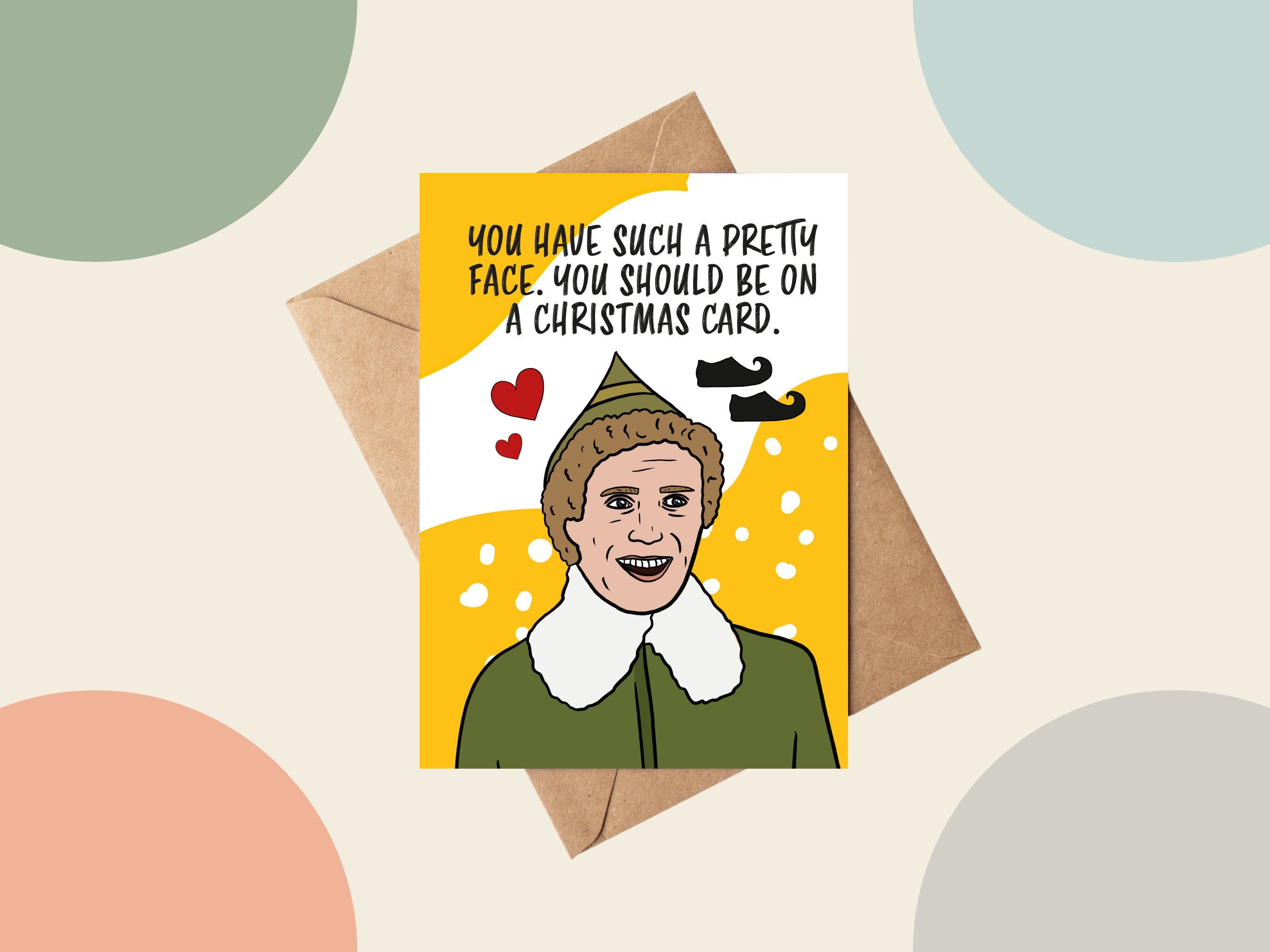 Funny Elf Christmas Card, Will Ferrell Card, Will Ferrel Elf, Funny Elf ...