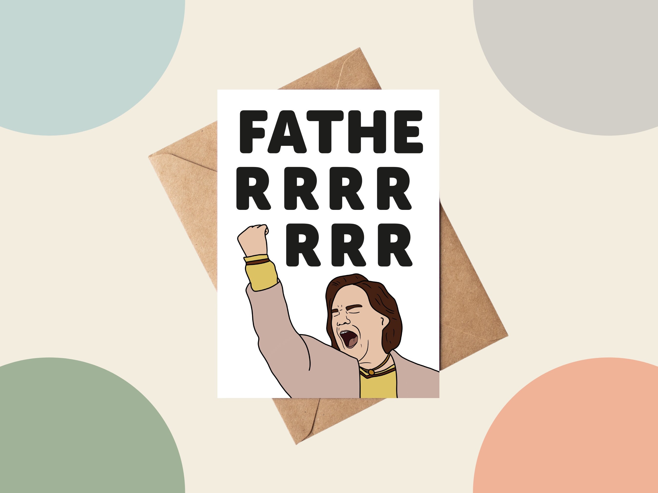 Funny IT Crowd Father's Day Card, Birthday Card for Dad Funny Father's ...