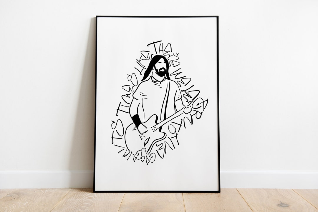 Dave Grohl Foo Fighters Print - Dave Grohl Art Print, Foo Fighters ...