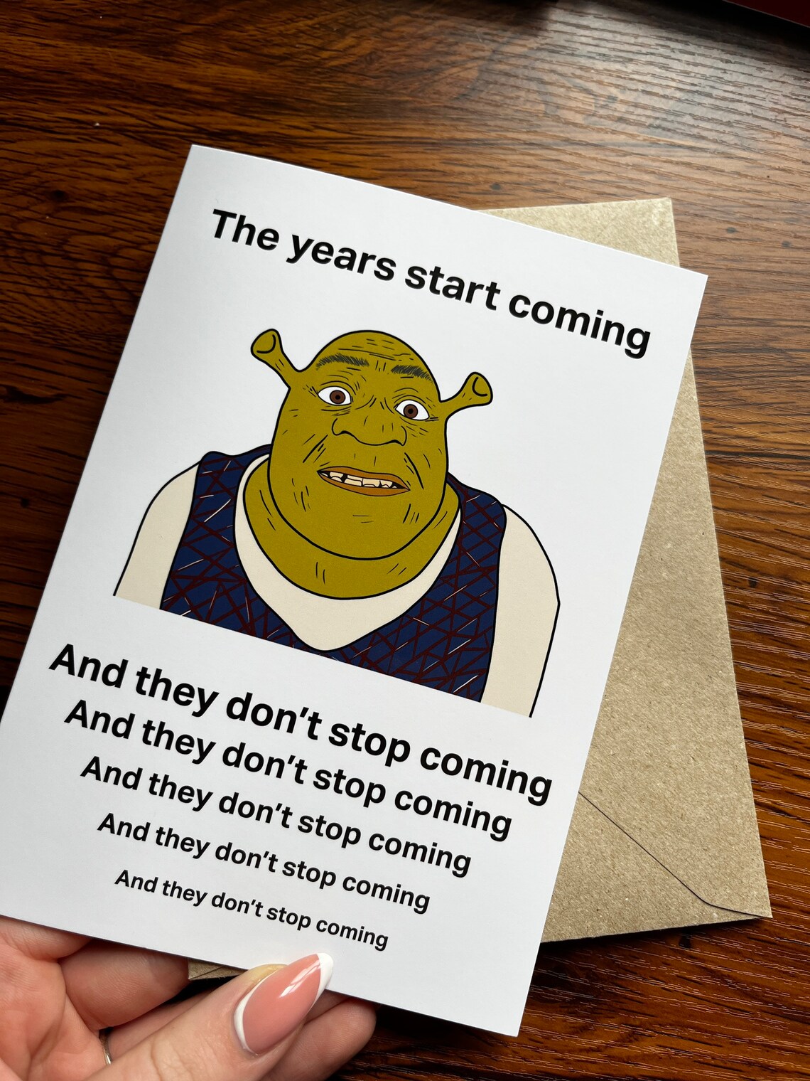 Funny Shrek Birthday Card Shrek Card Shrek Gift Funny - Etsy UK