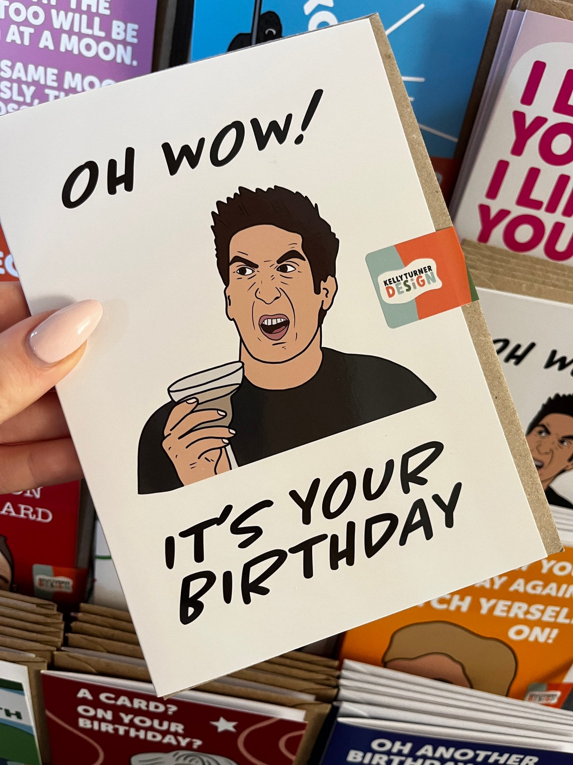Funny Friends Birthday Card Ross Geller - Friends Card, Friends Gift ...