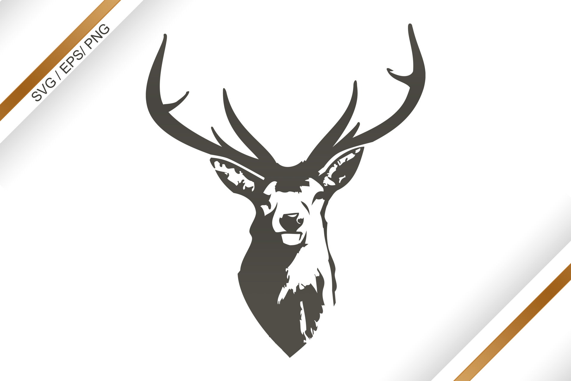 Deer Svg Stag SVG File Stag Vector Deer Clipart Files for | Etsy