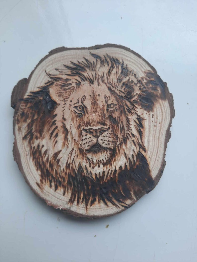 Handburned Wood Coasters: Pyrography Nature Art - Etsy UK