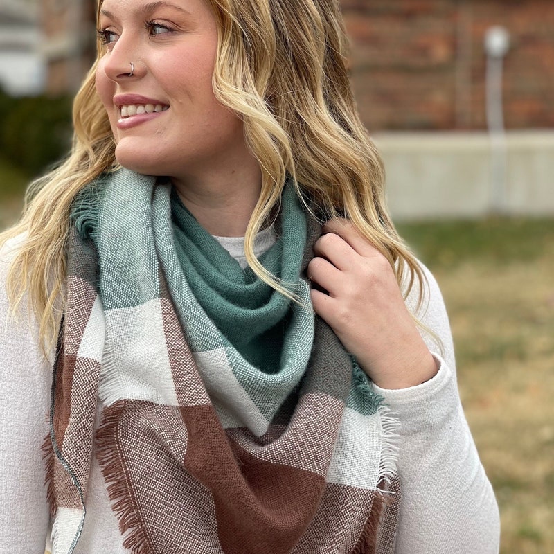 Plaid Scarf - Etsy