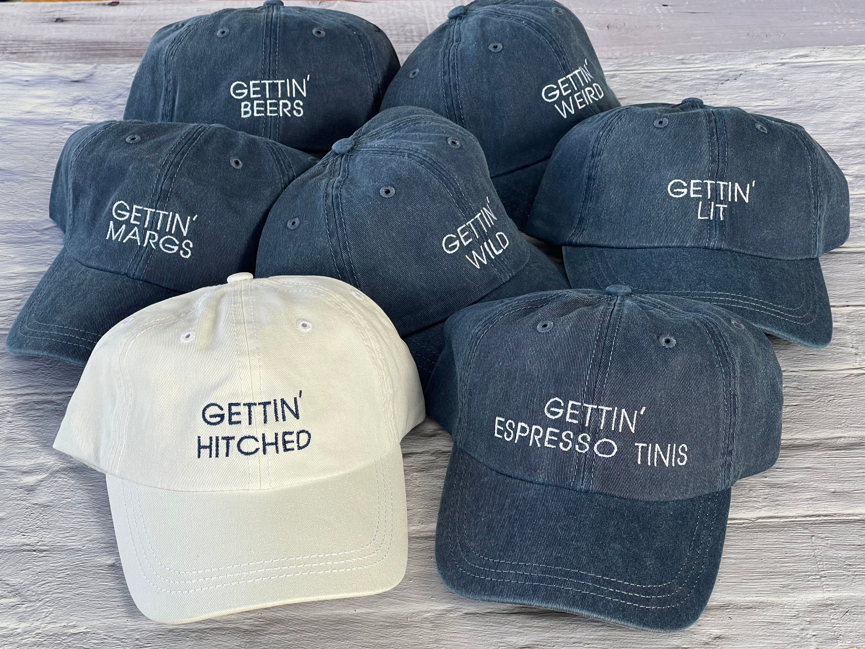 Embroidered Bachelorette Party Baseball Cap, Custom Quote - Etsy