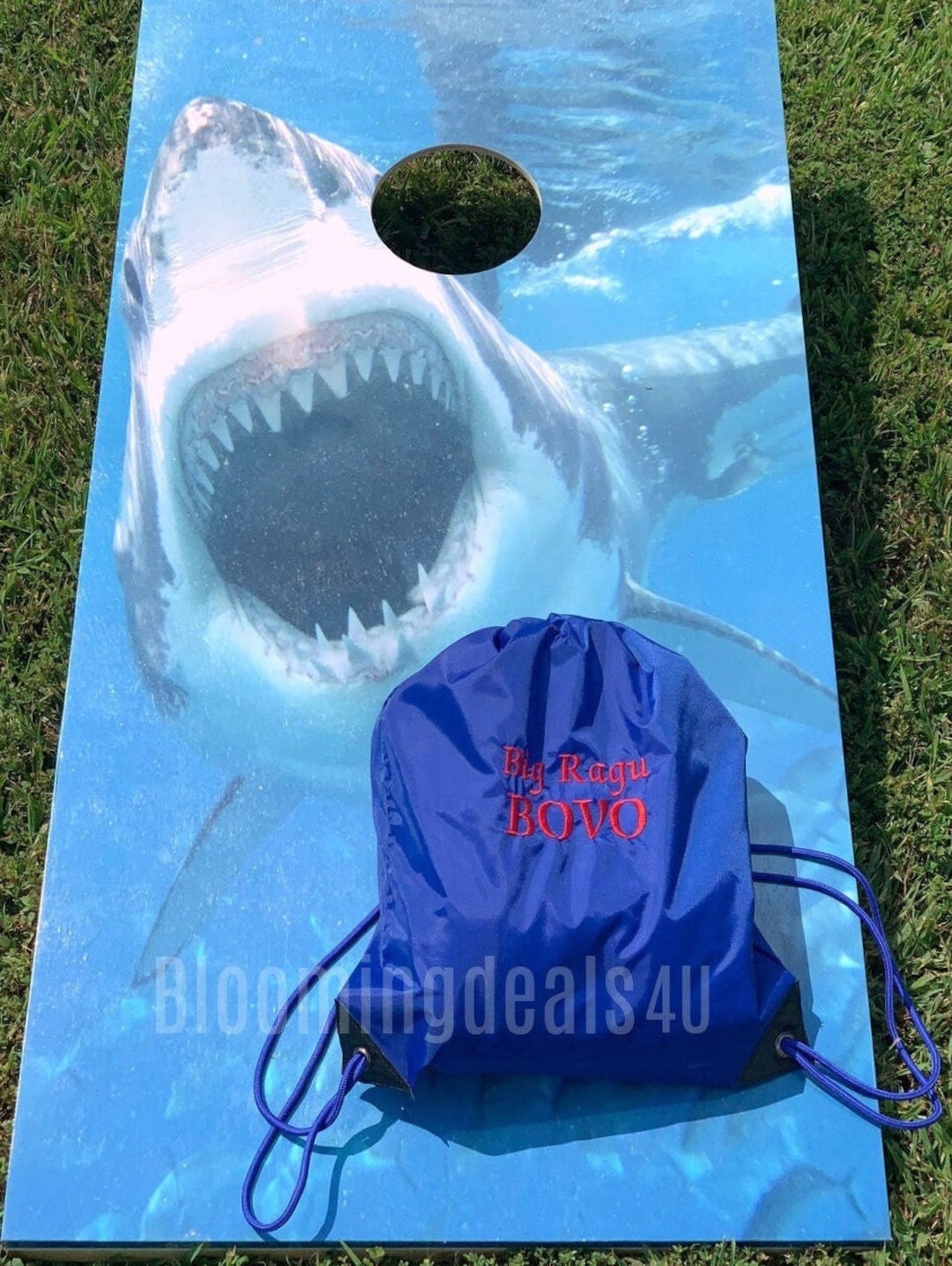 Custom Cornhole Bag, Personalized Drawstring Cinch Sack Backpack ...