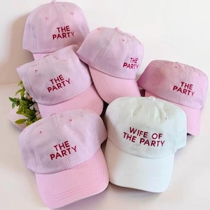 Bachelorette Party Embroidered Baseball Caps, Wife Vibes-drunk Vibes ...