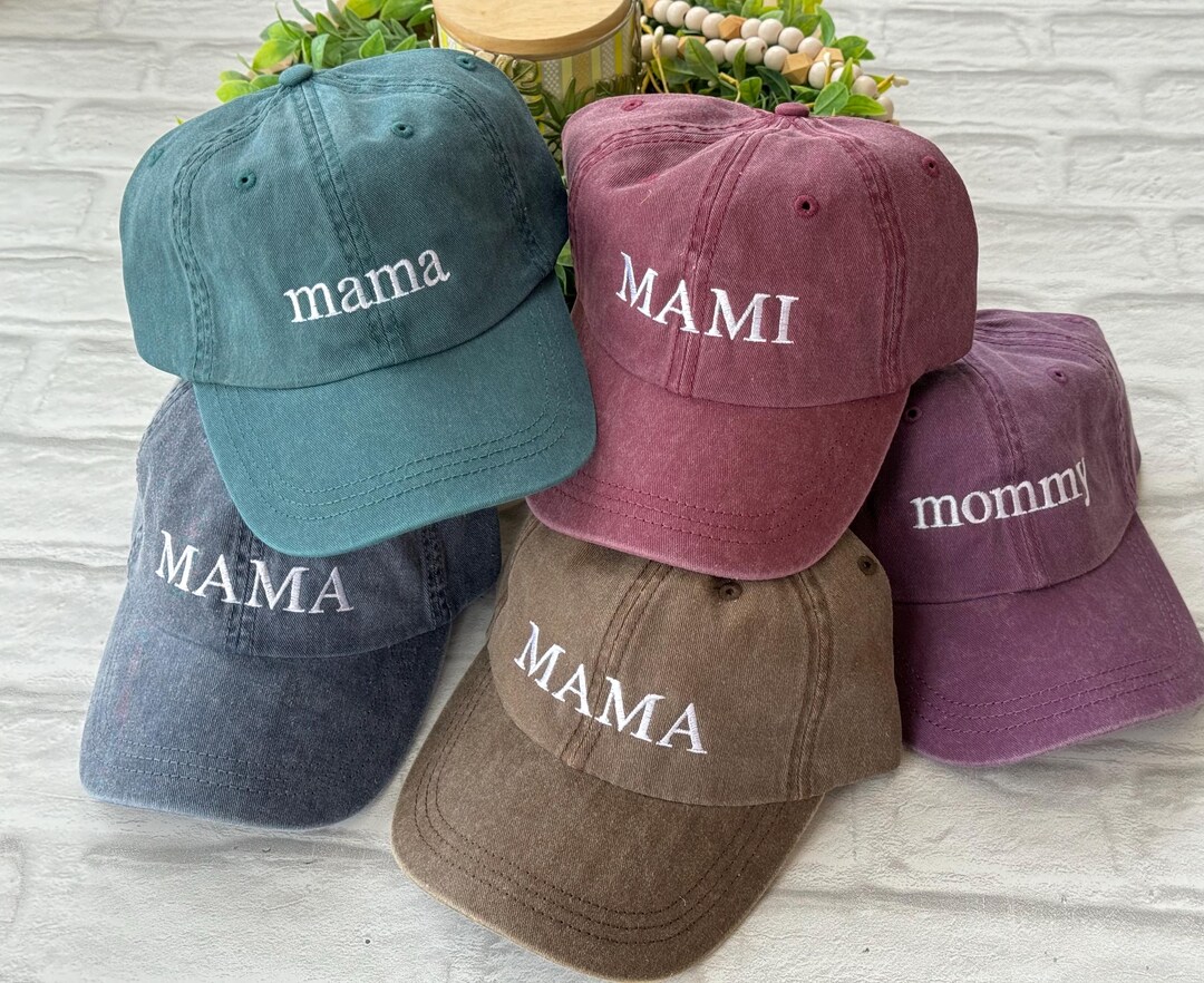 Mama Hat, Custom Mom Hat, Custom Text Embroidered Hat, Pregnancy ...