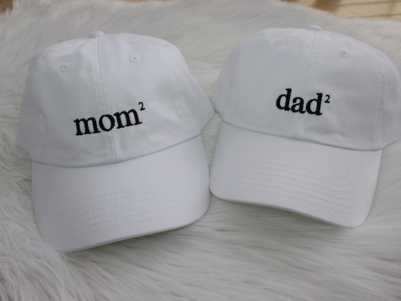 Mom and Dad Baseball Caps Pregnancy Announcement Hats Set of - Etsy