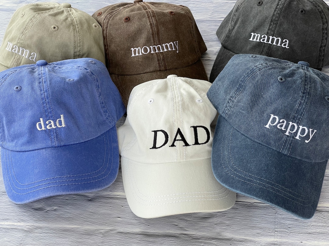 Custom Dad Hat, Daddy Hat, Dad Baseball Cap, Mama Hat, Pregnancy ...
