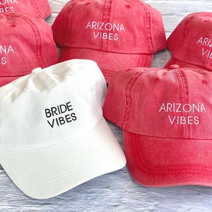 Bulk Order 6-9 Bachelorette Party Baseball Caps, Embroidered Wife of ...