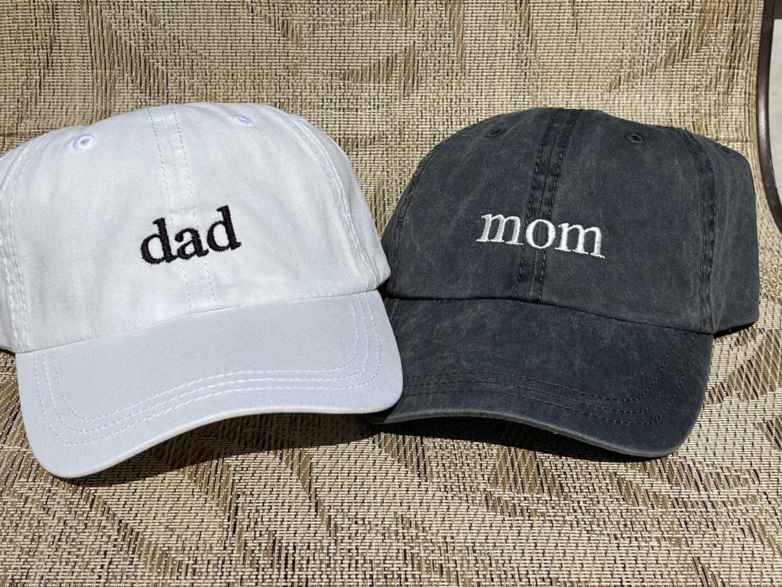 Mom and Dad Baseball Caps Pregnancy Announcement Hats Set of | Etsy