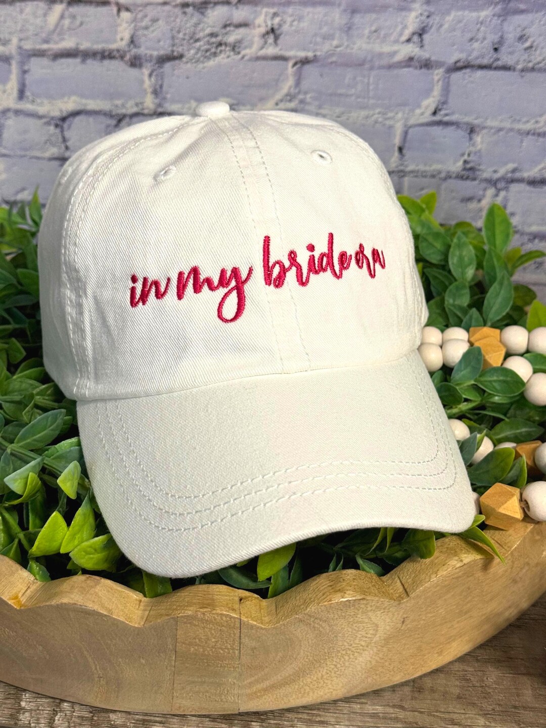 Bride Era and Wife Era Hats – Script Embroidered Bridal / Newlywed Dad ...
