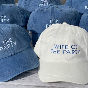 Bachelorette Party Baseball Caps, Wife of the Party, the Party Hats ...