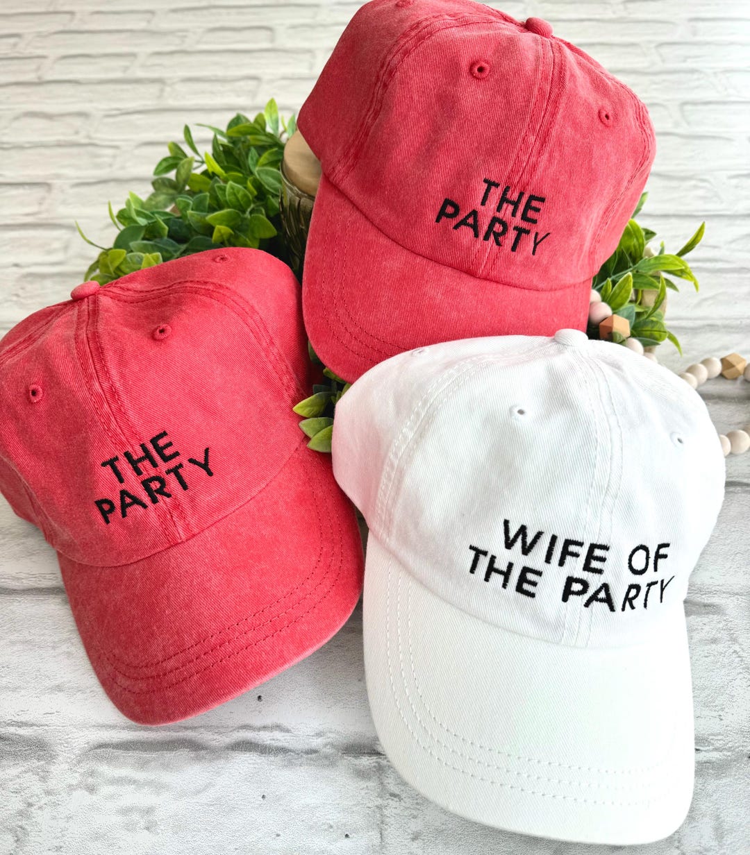 Bachelorette Party Baseball Caps, Wife of the Party, the Party Hats ...