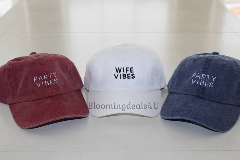 Bachelorette Party Baseball Caps Wife of the Party the Party - Etsy