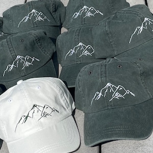 Embroidered Wave Baseball Cap, Garment Washed Cotton Twill - Etsy