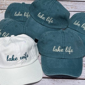 Lake Life Hat, Lake Wife, Embroidered Hat, Bachelorette Hat, Summer Hat ...
