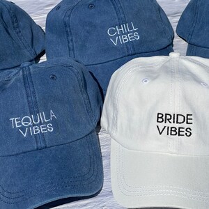 Custom Bachelorette Party Baseball Caps, Party Hats, Wife Vibes-drunk ...