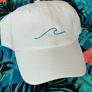 Beach Wave Hat, Embroidered Baseball Cap, Bachelorette Party Hats, Navy ...