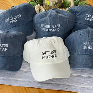 Bulk Order 6-9 Bachelorette Party Baseball Caps, Embroidered Wife of ...