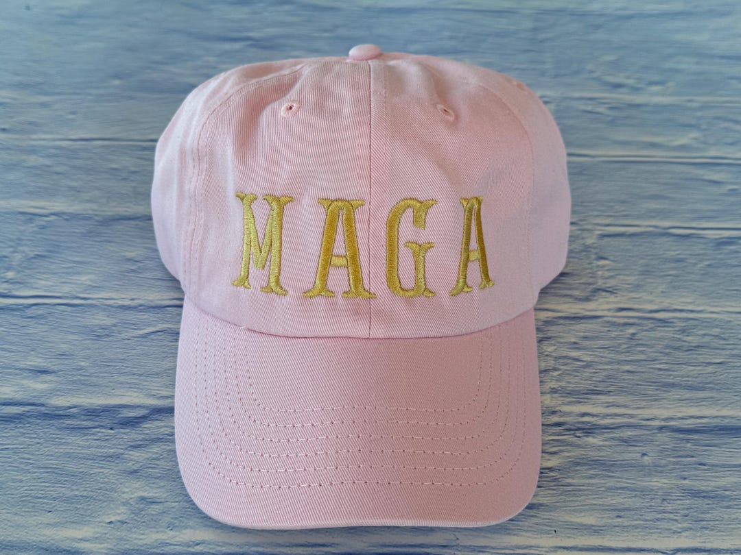 MAGA Hat, Custom Embroidery Trump Girls, Pink Hat - Etsy