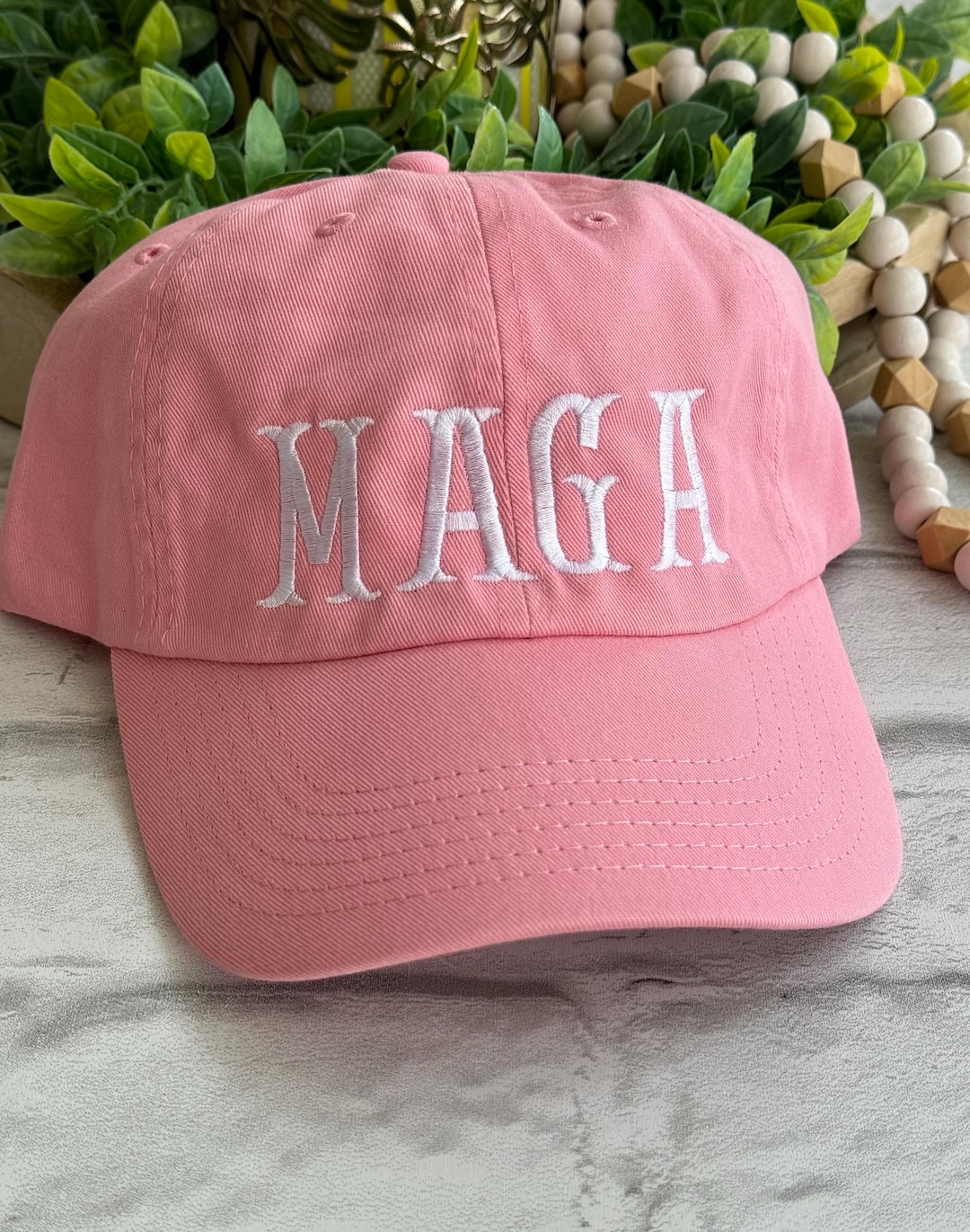 Pink MAGA Hat, Custom Embroidery Trump Girls - Etsy
