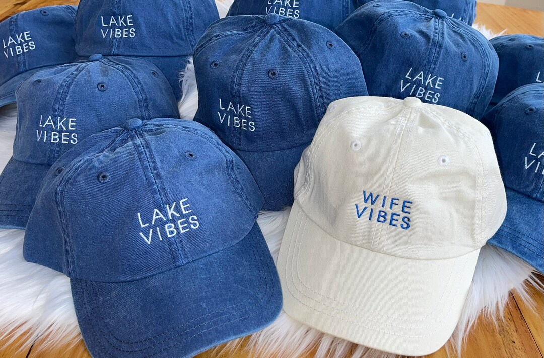 Lake Life Hats, Bachelorette Party Hats, Low Profile Hat, Pigment Dyed ...