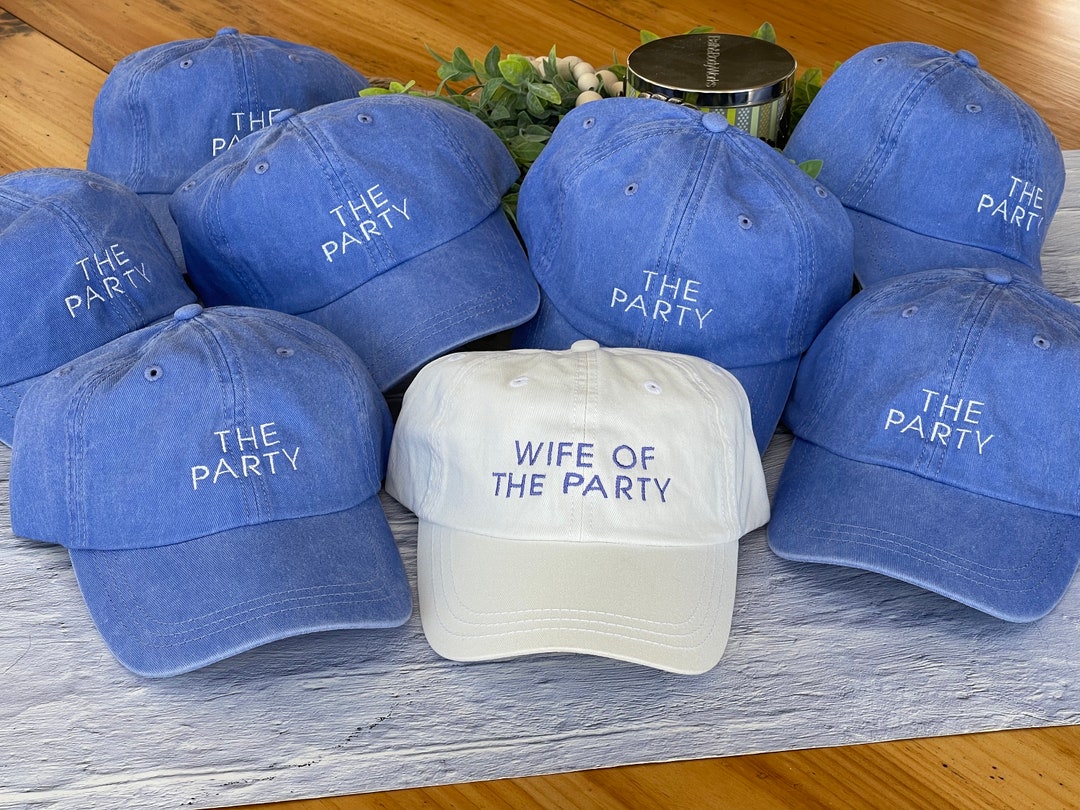 Bulk Order 6-9 Bachelorette Party Baseball Caps, Embroidered Wife of ...