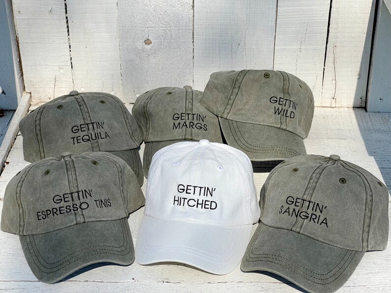 Embroidered Bachelorette Party Baseball Cap, Custom Quote - Etsy