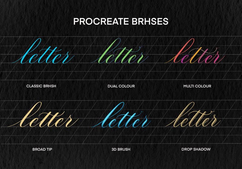 Copperplate Calligraphy Beginner's Guide: Procreate Brush & Workbook ...