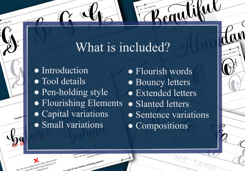 Advance Brush Lettering Workbook Procreate Calligraphy - Etsy