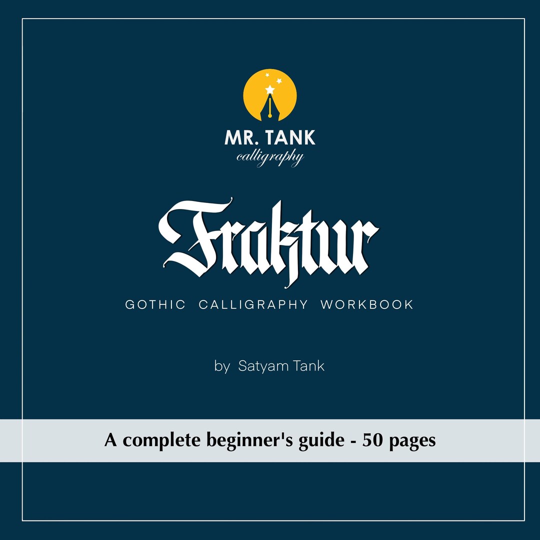 Fraktur Calligraphy Workbook, Blackletter & Gothic Calligraphy Beginner ...
