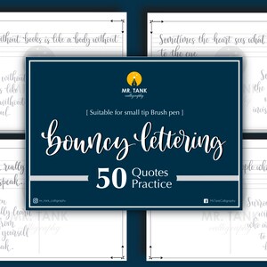 Bouncy Lettering Sentence Practice Book, 50 Quote Practice for Bouncy ...